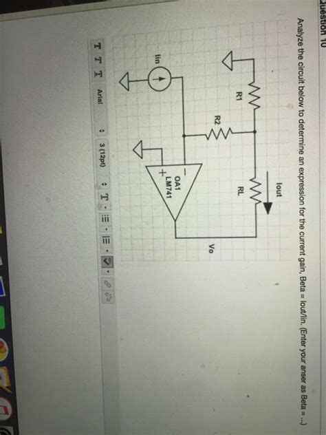Solved Uestion 10 Analyze The Circuit Below To Determine Chegg Com
