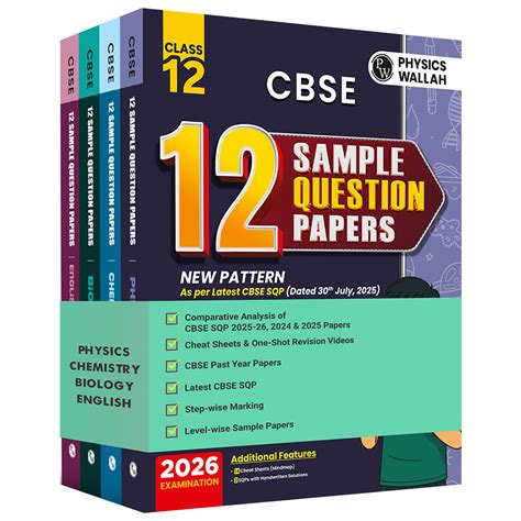 Cbse 12 Sample Question Papers Class 12 Physics Chemistry Biology And English Core Combo Set Of
