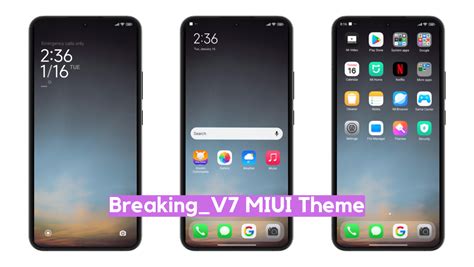Breaking V7 Miui Theme For Xiaomi With Ios Dynamic Ui Miui Themes