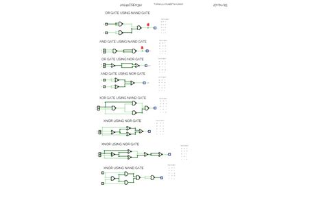 CircuitVerse VERIFICATION OF LOGIC GATES