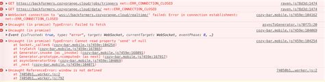 Realtime Promise Not Catched And Error · Issue 478 · Cozycozy Libs · Github