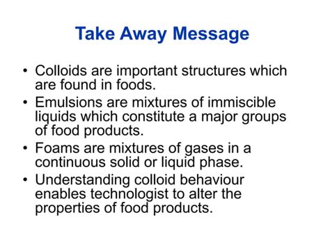 Food Colloids Phases Colloidalclasses Ppt
