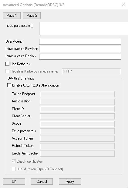 Configuration Of The Odbc Driver On Windows — Virtual Dataport
