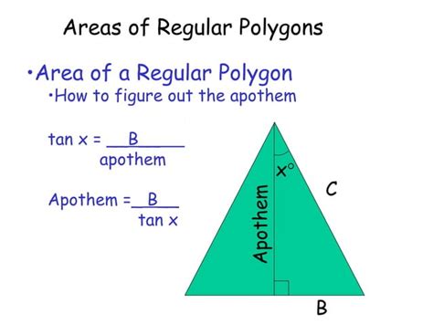 10 5 Areas Of A Regular Polygon Ppt