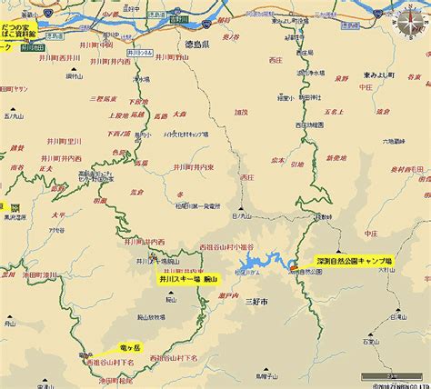 三好市観光地図