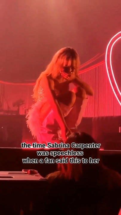 Sabrina Carpenter Fell To The Floor After A Fans Crazy Story 🤯 Shorts