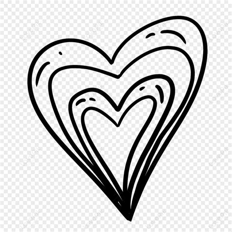 손으로 그린 간단한 창조적 인 흑백 일러스트 낙서 사랑 패턴 키워드그래피티초안 Png 일러스트 무료 다운로드 Lovepik