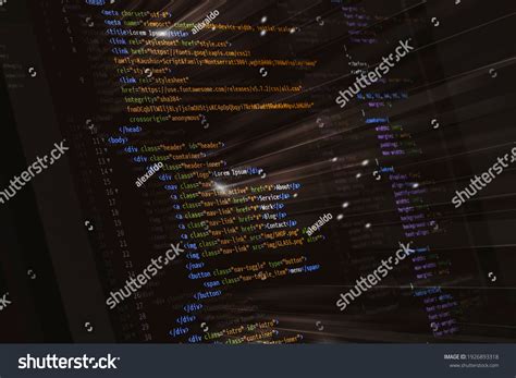웹 사이트 코딩을 위한 프로그래밍 언어를 스톡 일러스트 1926893318 Shutterstock