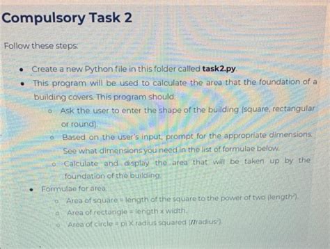 Solved Compulsory Task 2 Follow These Steps Create A New
