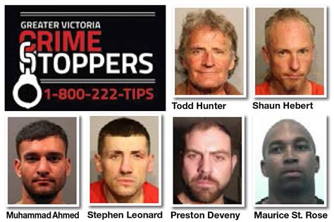 Greater Victoria Crime Stoppers Wanted List For The Week Of Aug 17
