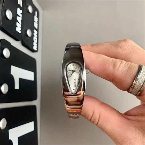 Timeless Steel Square Watch Silver Y2k Archive Integrated Bracelet Ebay