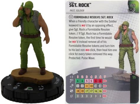 Sgt Rock 028 Uncommon Masters Of Time Heroclix Trollandtoad