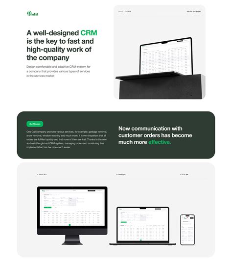 One Call CRM System Behance One Call CRM System Behance