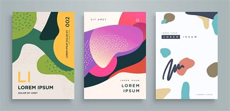 트렌디 한 패션 커버 템플릿세트 손으로 그린 텍스처 포스터 카드 초대장 플래카드 브로셔 전단지용 디자인 개체 그룹에 대한 스톡 벡터 아트 및 기타 이미지 Istock