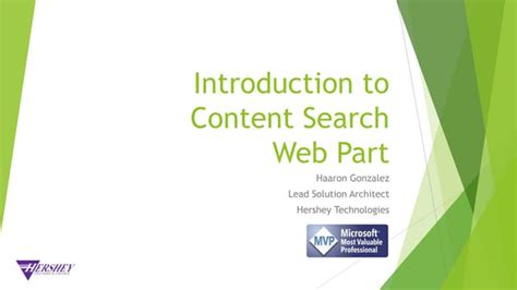 Introduction To Content Search Web Part Pptx Web Design And Html Internet