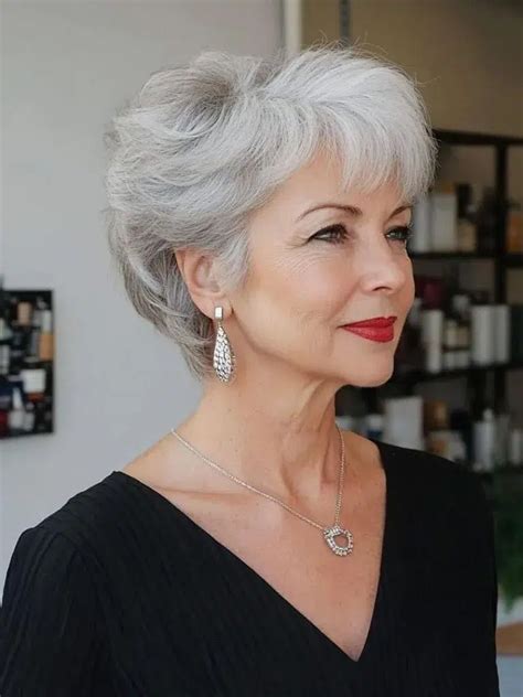 21 Short Grey Hair Styles For Women Over 70 Looksgreatonme