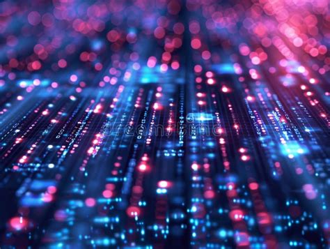 Digital Barrier Glowing Lines Cyber Security Concept High Tech Defense