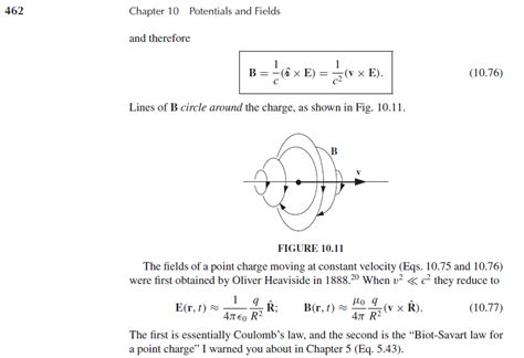 Electromagnetism The Fields Of A Moving Point Charge And Special Relativity Physics Stack