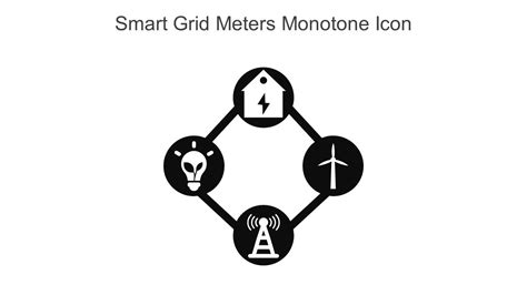 Smart Grid Meters Monotone Icon In Powerpoint Pptx Png And Editable Eps Format PPT Example