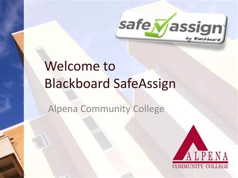 Blackboard Safeassign Pptx Blackboard Safeassign Pptx