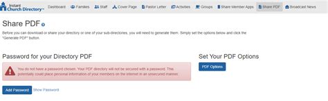 Generating Your Directory Subdirectories And Addendums Instant Church Directory