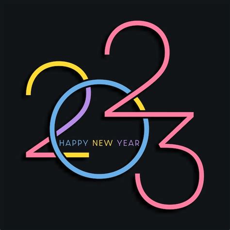 Free Vector Colourful Happy New Year Background