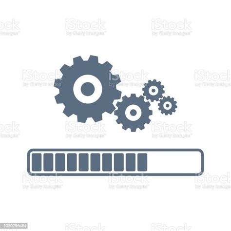 업데이트 시스템 아이콘 벡터입니다 프로세스를 로드합니다 현대 평면 디자인 벡터 일러스트입니다 응용 프로그램 업그레이드 진행