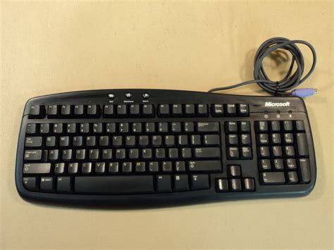 Microsoft Basic 1 0a Computer Keyboard Ps2 Black Ps 2 3 Hot Keys