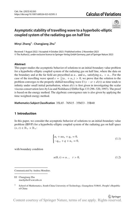 Asymptotic Stability Of Travelling Wave To A Hyperbolic Elliptic Coupled System Of The Radiating