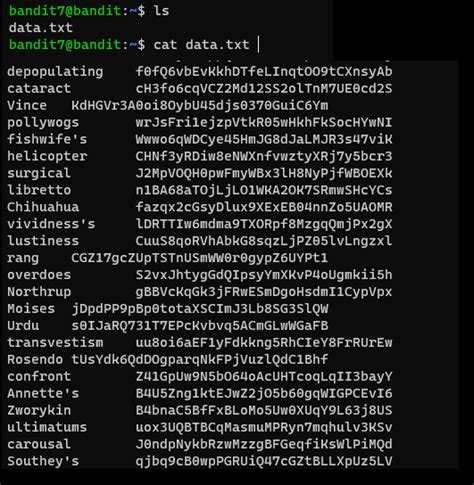 Overthewire Bandit Level 7→ Level 8 By Aditya Mukati Medium