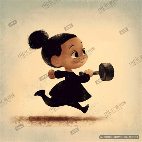 Ai创作图手绘勇敢的小女孩 小女孩插画小场景 功夫插画人物插图 Q版功夫 卡通可爱小武侠 武术健身儿童插画 虎姑婆人物插画 卡通中国风小女孩 推磨人物插画 小姑娘插画 孙二娘插画 打铁婆 卡通