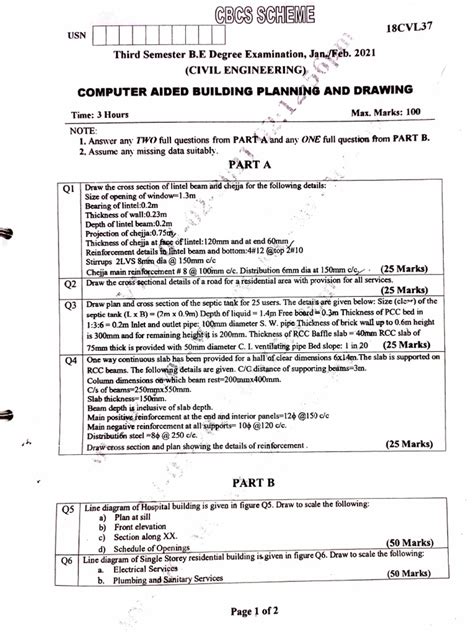 18cvl37 previous year qp pdf stairs column