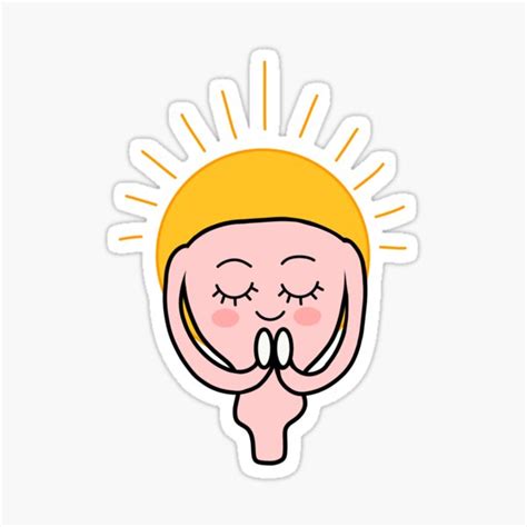 Uterus Namaste Sticker For Sale By Mermaidssparkle Redbubble