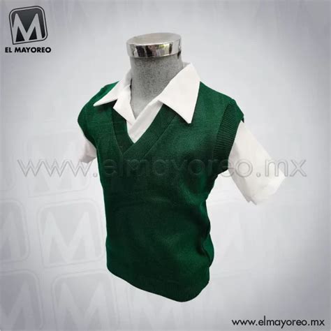 Chaleco Escolar Verde El Mayoreo Chaleco Escolar Verde El Mayoreo