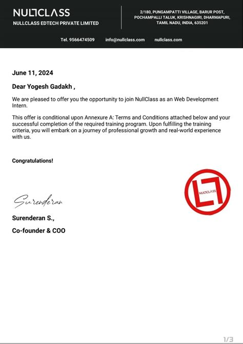 Internship Edtech Nullclass Careergrowth Meanstack Mernstack Frontend Angular Java