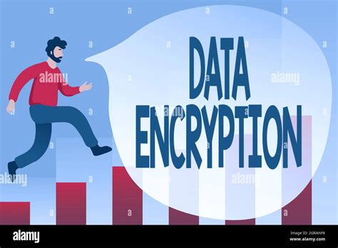 Sign Displaying Data Encryption Word Written On Symmetrickey Algorithm