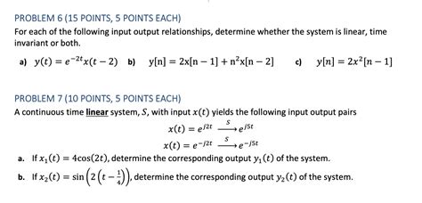 solved problem 6 15 points 5 points each for each of the