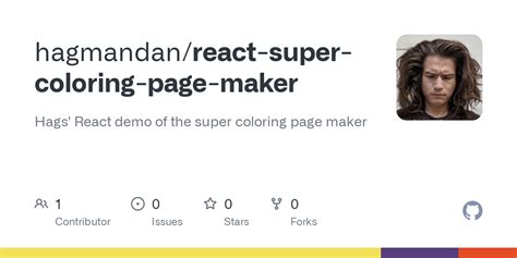 Github Hagmandanreact Super Coloring Page Maker Hags React Demo Of