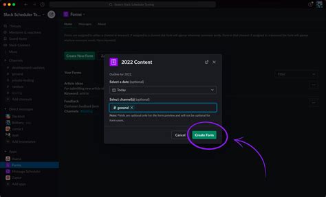 How To Create A Form Slack Forms Create And Manage Forms In Slack