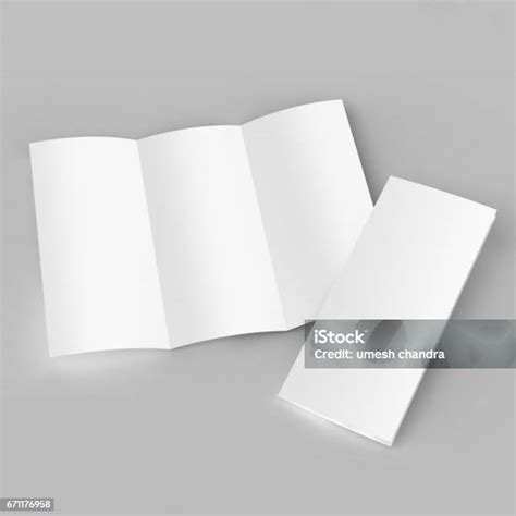 삼중 A5 소책자 모형 현실적인 삼중 A5 A4 소책자 모형의 렌더링에 고립 된 흰색 배경 3d 그림 0명에 대한 스톡 벡터 아트 및 기타 이미지 Istock