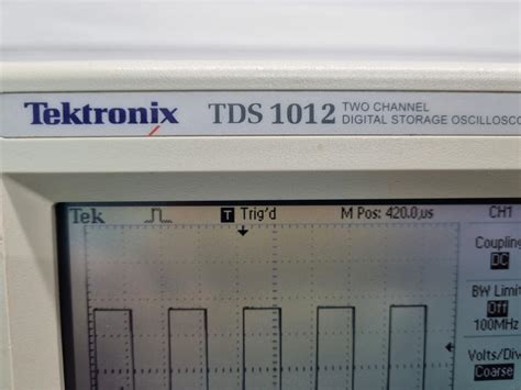 소리전자 Tektronix Tds 1012 2ch 100mhz 1gs S Oscilloscope 오실로스코프