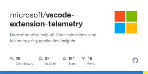 Github Microsoftvscode Extension Telemetry Node Module To Help Vs Code Extensions Send