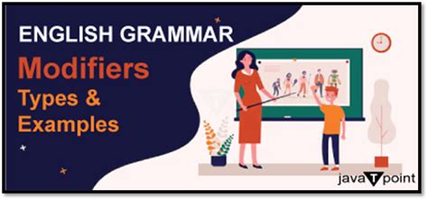Modifiers In English Grammar Tpoint Tech
