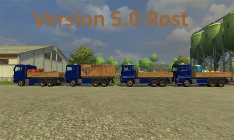 FS2013 MAN TGX HKL with container v 5 0 Rost MAN Mod für Farming Simulator 2013