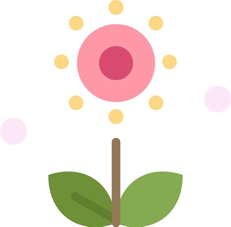 Flora Floral Flower Nature Spring Flat Color Icon Vector Icon Banner