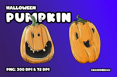 Halloween Pumpkin Clipart Pack Graphic By Kaio Medau · Creative Fabrica