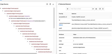 appium accessibility id s different on android support appium discuss