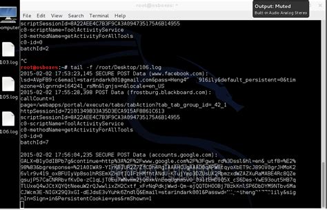 In Class Exercise 2 Sniff The Https Passwords Using Sslstrip In Kali Linux Xiali Sharon Hei