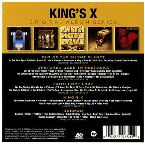 Kings X Original Album Series 5 Cds Jpcde