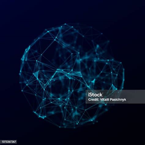 구는 점과 선으로 구성됩니다 네트워크 연결 구조입니다 빅 데이터 시각화 3d 렌더링 보안에 대한 스톡 사진 및 기타 이미지 보안 원형 0명 Istock